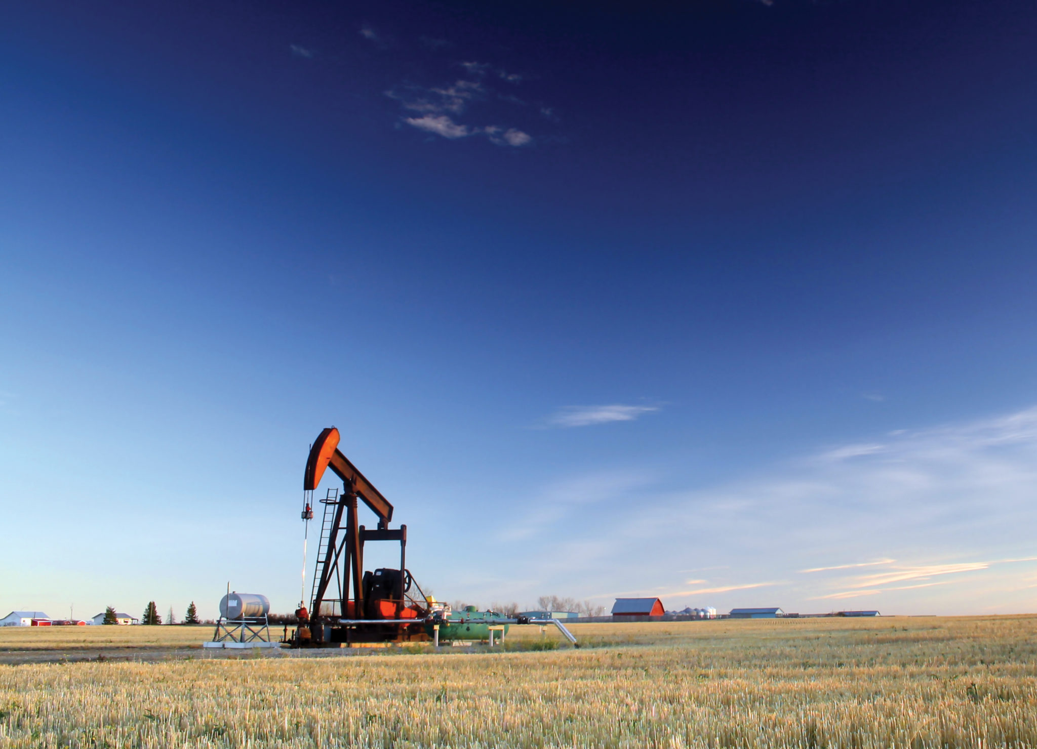 Oil Rig on the Plains in the Midwest - Permian Basin Oil and Gas Magazine